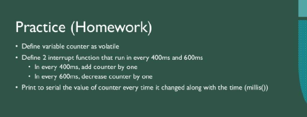 Solved Practice Homework Define Variable Counter As