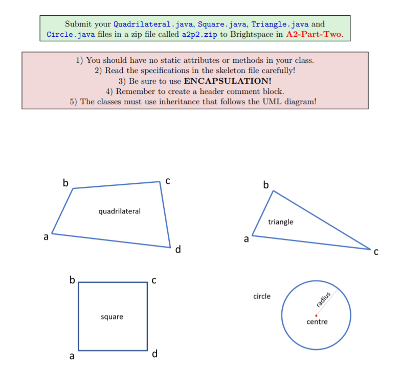 Solved Java Do Not Modify Shapejava Shapeexampleappjava 6817
