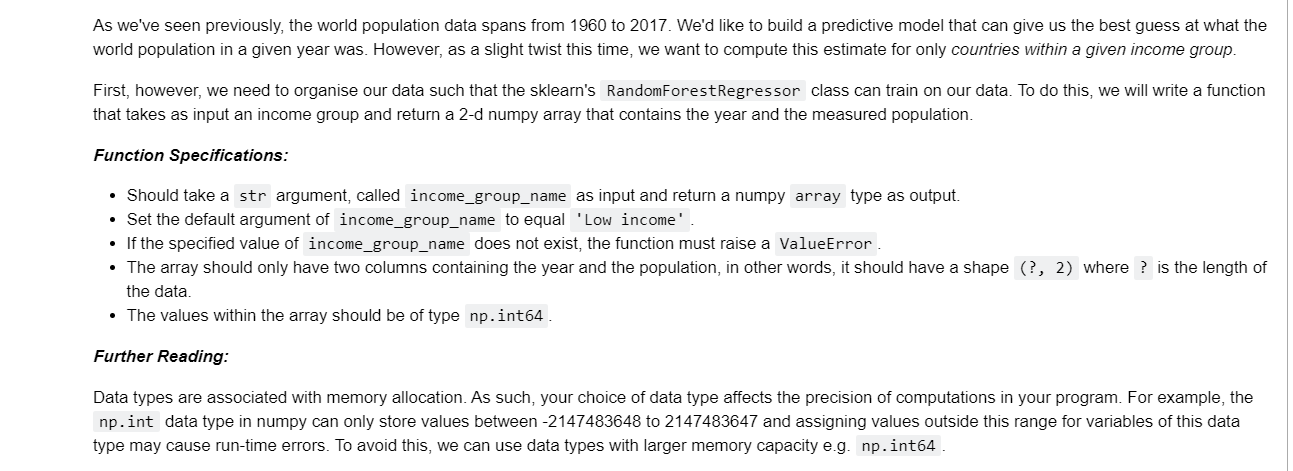 Solved Using Python I Am Given The Following 2 Datasets 