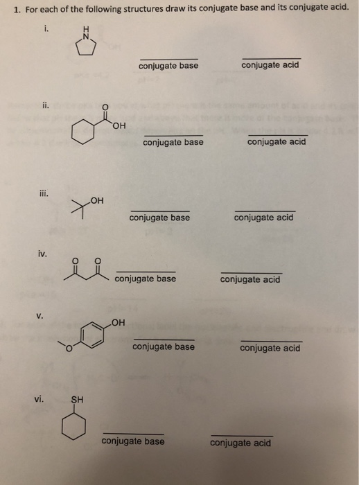 Solved 1. For each of the following structures draw its | Chegg.com