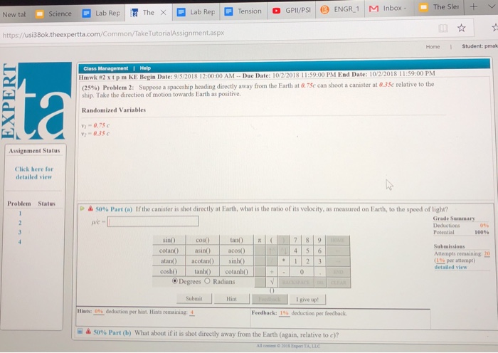 Solved The Sler | + \/ Tension O GPUPSI | (9 ENGR-1 | M | Chegg.com