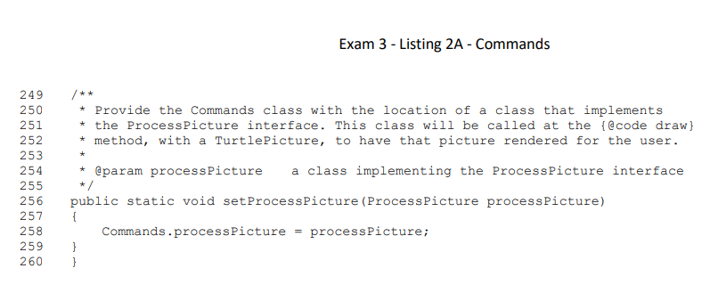 Solved The class Commands (Listing 2A) is an enum class. How | Chegg.com