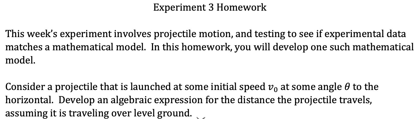 Solved Experiment 3 Homework This week's experiment involves | Chegg.com