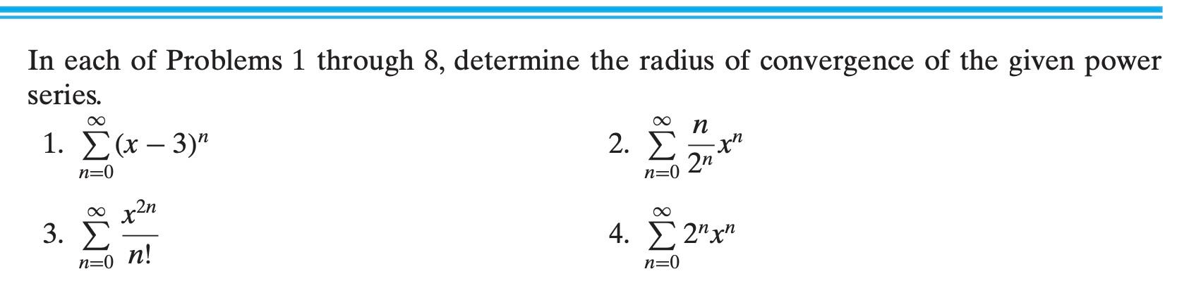 Solved In each of Problems 1 through 8 , determine the | Chegg.com