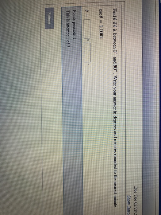 Solved Find theta if theta is between 0 degree and 90 | Chegg.com Solved Find theta if theta is between 0 degree and 90 | Chegg.com