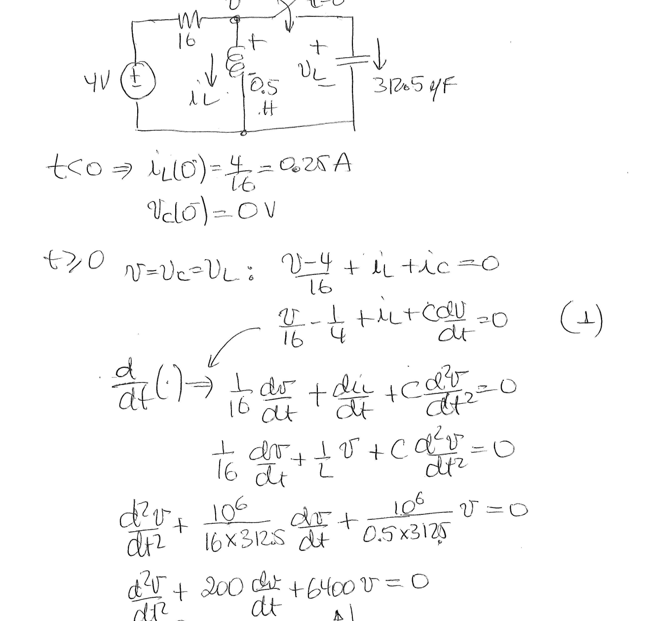 Solved Find IL(t) by using differiential equation's like the | Chegg.com