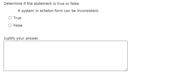 Solved Determine if the statement is true or false. A system | Chegg.com