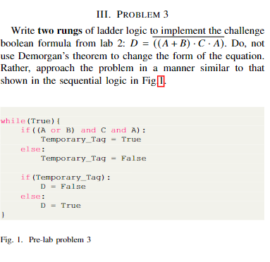 Solved I'm needing help writing this in ladder logic. It | Chegg.com