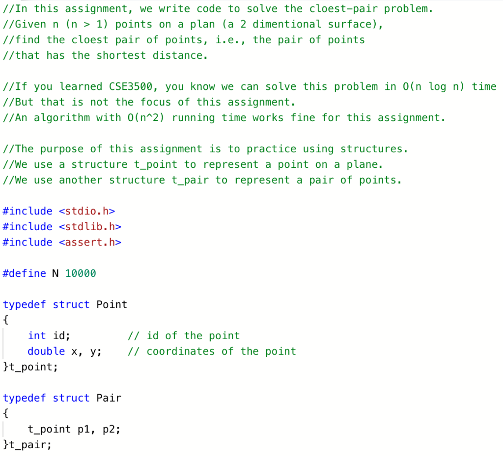 Solved //In this assignment, we write code to solve the | Chegg.com