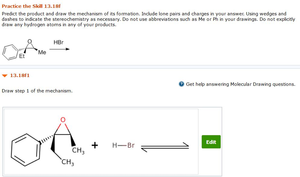 Solved Practice the Skill 13.18f Predict the product and | Chegg.com Solved Practice the Skill 13.18f Predict the product and | Chegg.com