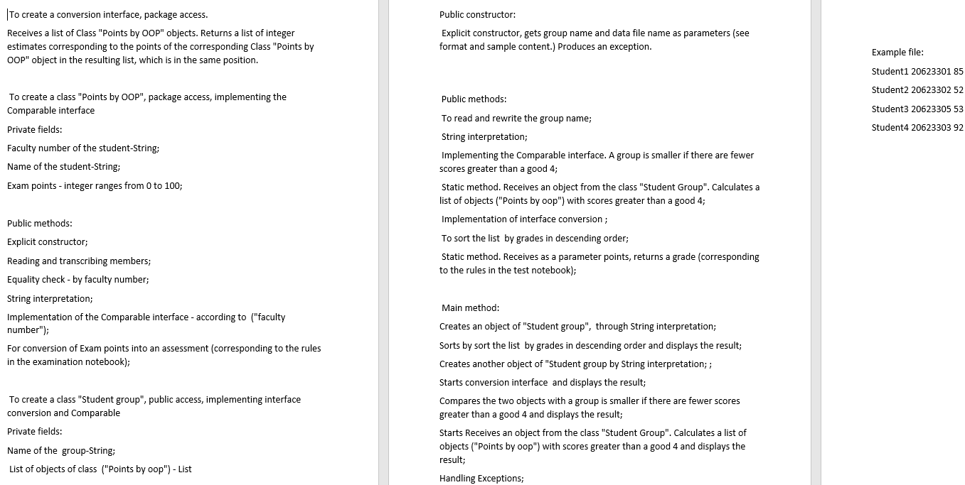 Solved To create a conversion interface, package access. | Chegg.com