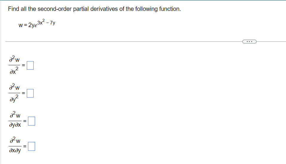Solved Find all the second-order partial derivatives of the | Chegg.com