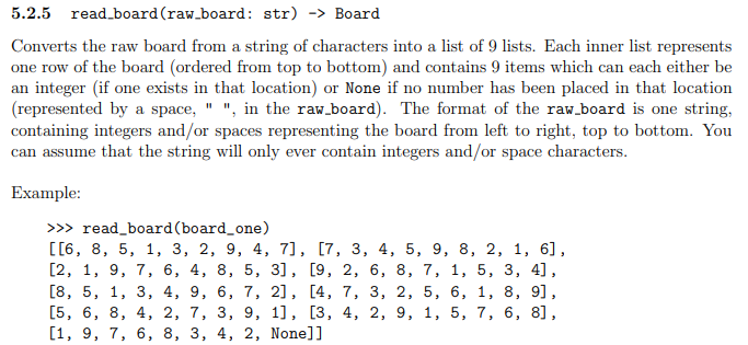 Solved To be clear, the function read_board needs to convert | Chegg.com