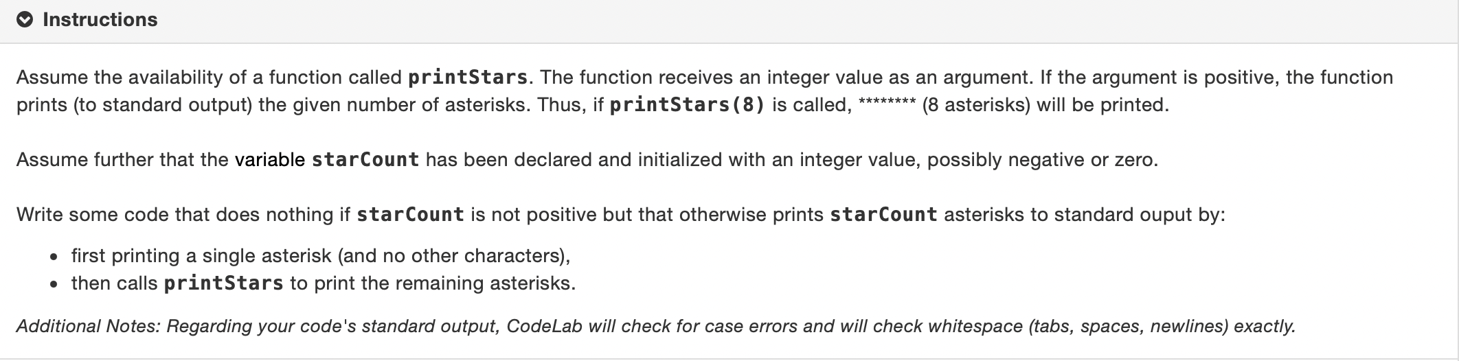 Solved Instructions Assume the availability of a function | Chegg.com