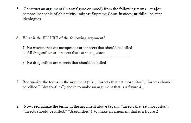 III. Figure, Mood, and Categorical Syllogisms 1. | Chegg.com