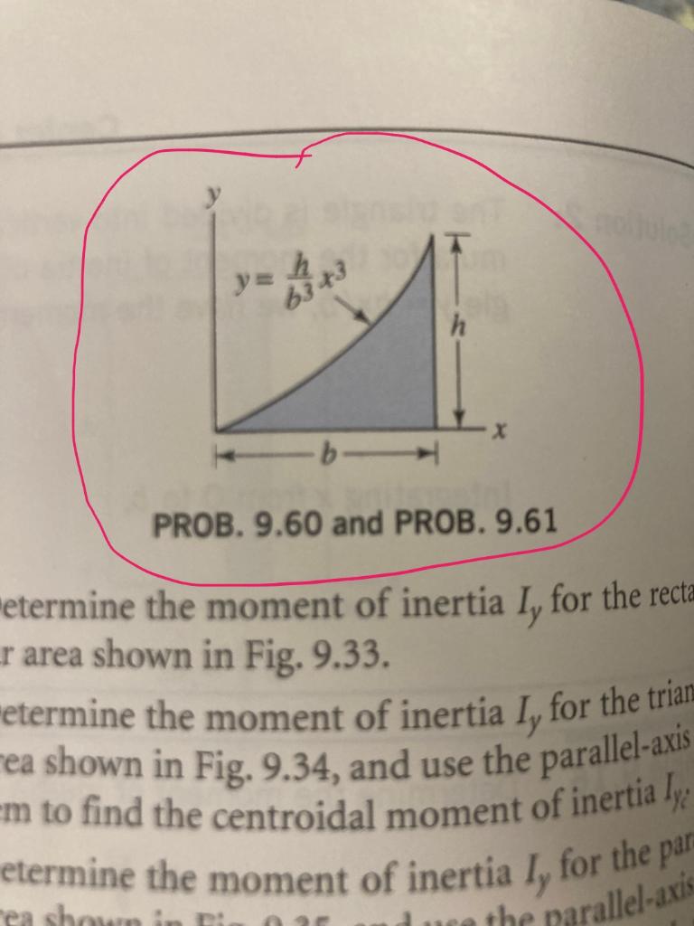 Solved etermine the moment of inertia Iy for the rect r area | Chegg.com