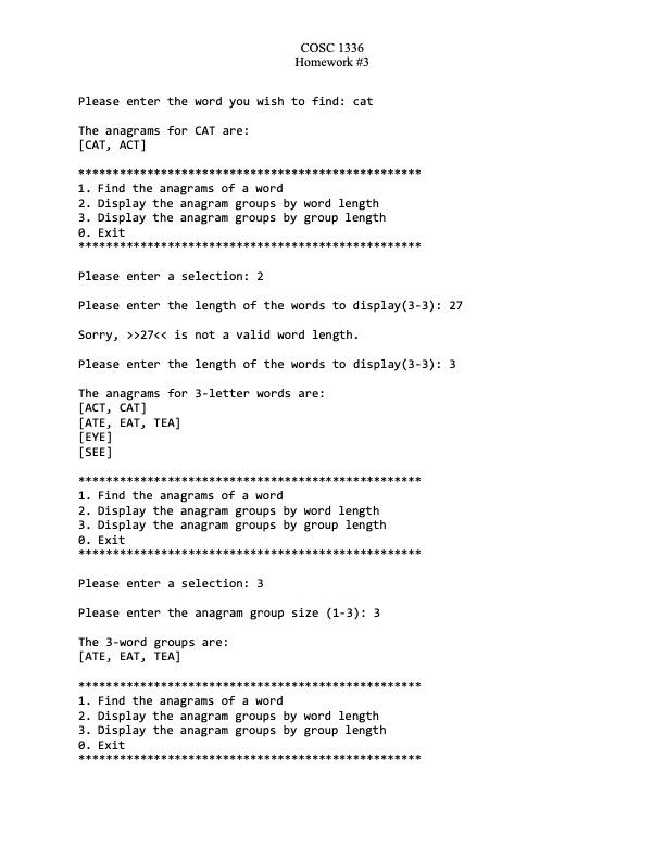 Solved COSC 1336 Homework #3 Objective: Write a program that | Chegg.com