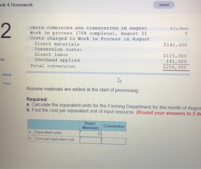 Solved eek 4 Homework Saved 2 Badgersize Company has the | Chegg.com