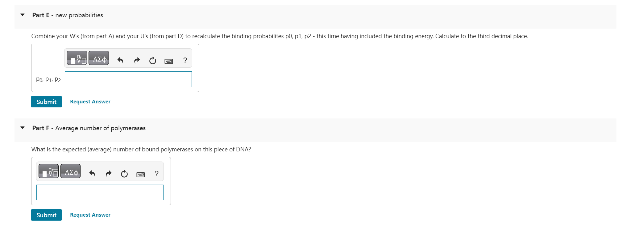 Solved Calculate the number of ways you can bind 0,1 , or 2 | Chegg.com