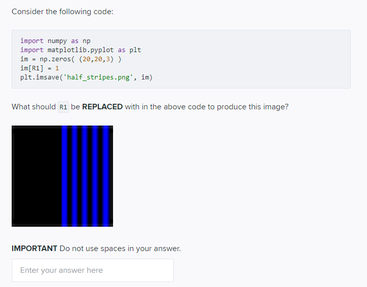 Solved Consider the following code: import numpy as np | Chegg.com