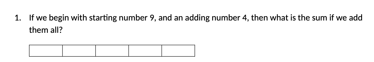 Solved 1. If we begin with starting number 9 , and an adding | Chegg.com