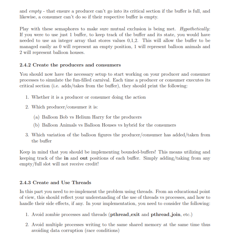 Solved 2.1 Objectives Processes, self-contained program | Chegg.com