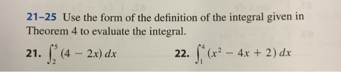 Solved Use the form of the definition of the integral given | Chegg.com