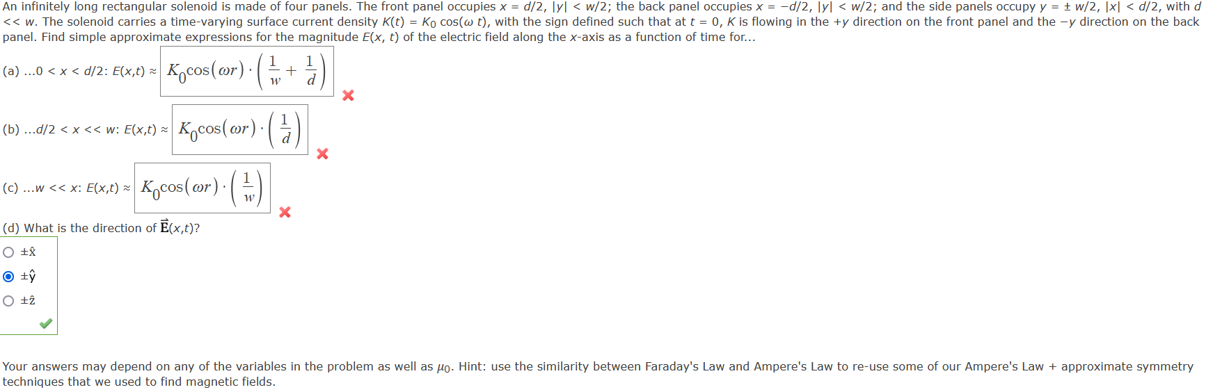 Solved An infinitely long rectangular solenoid is made of | Chegg.com