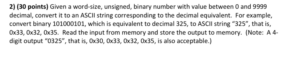 Solved code in ﻿arm assemblyGiven a word-size, unsigned, | Chegg.com