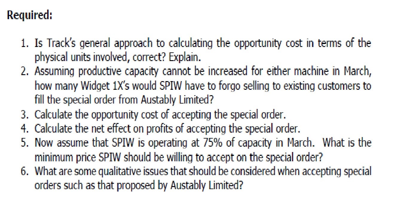 Solved PART TWO A year later, SPIW Inc. (SPIW) is looking at | Chegg.com