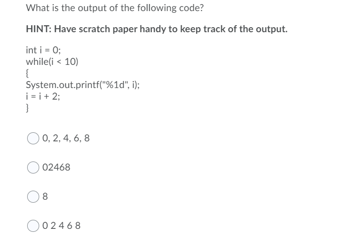 Solved double i = 0.0; while(i