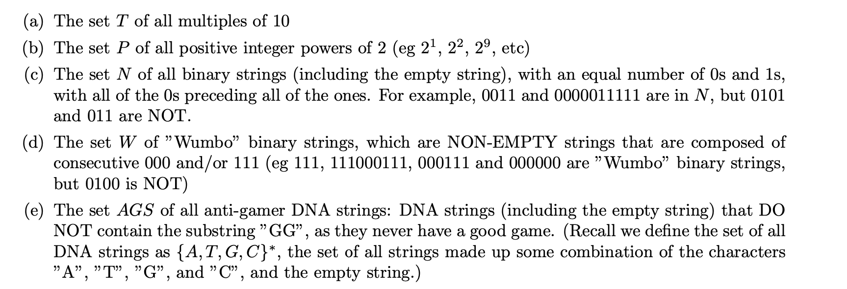 Solved (a) The set T of all multiples of 10 (b) The set P of | Chegg.com