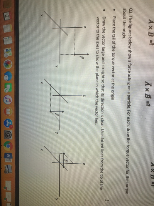 Solved 03 The Figures Below Show A Force Acting On A
