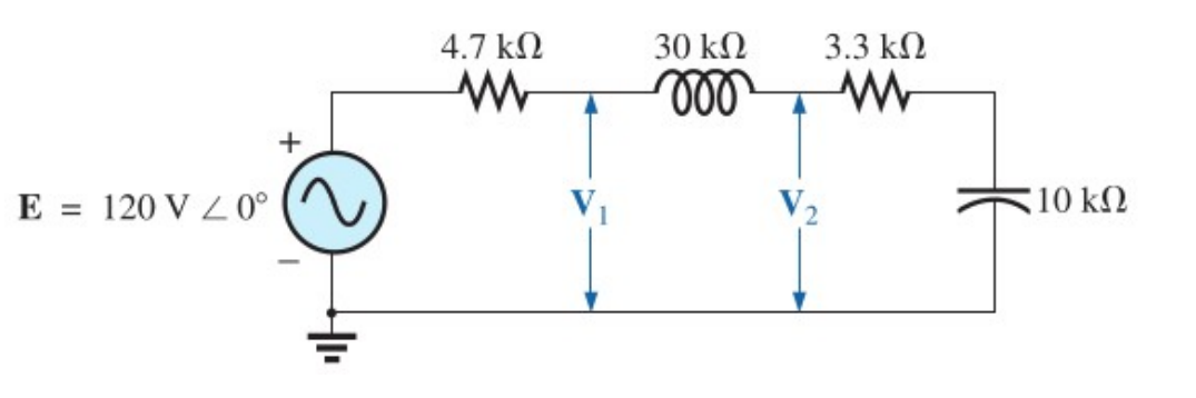 Solved Use the voltage divider rule to calculate V1 ﻿and | Chegg.com