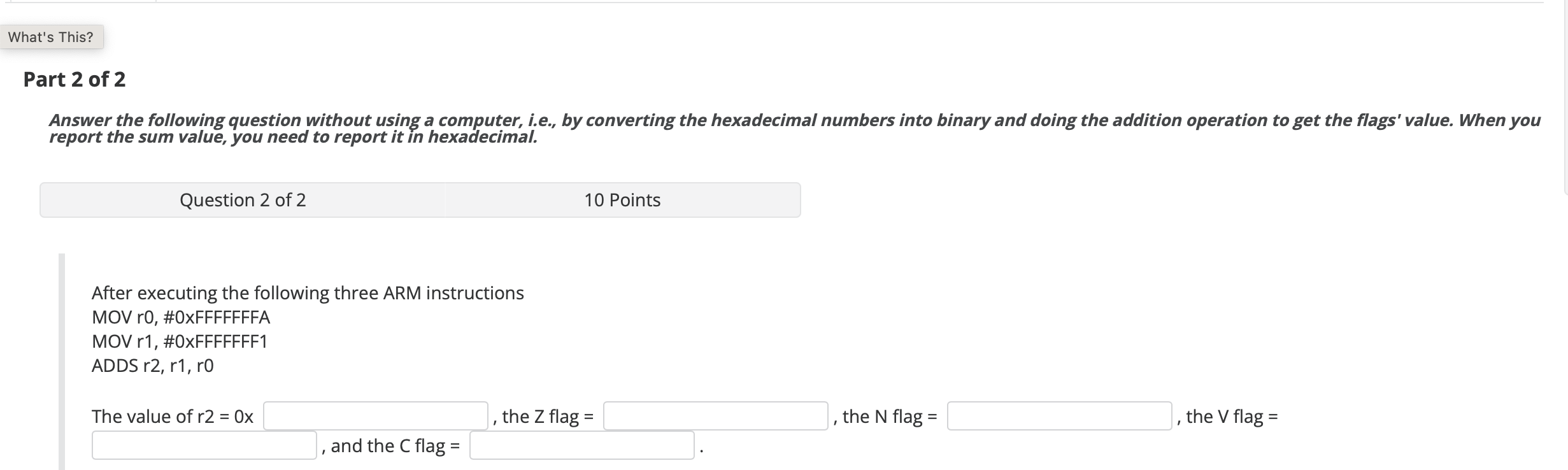 Solved Answer the following question without using a | Chegg.com