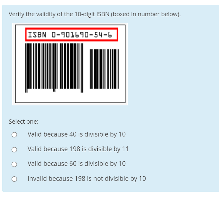 Solved Verify the validity of the UPC. 0 13338 300 734 2. . | Chegg.com