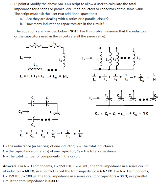 Solved 3. (5 points) Modify the above MATLAB script to allow | Chegg.com