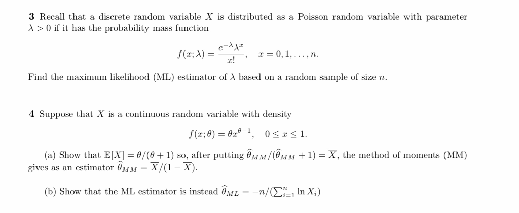 Solved 3 Recall that a discrete random variable X is | Chegg.com