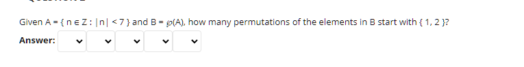 Solved Given A = {nez:n