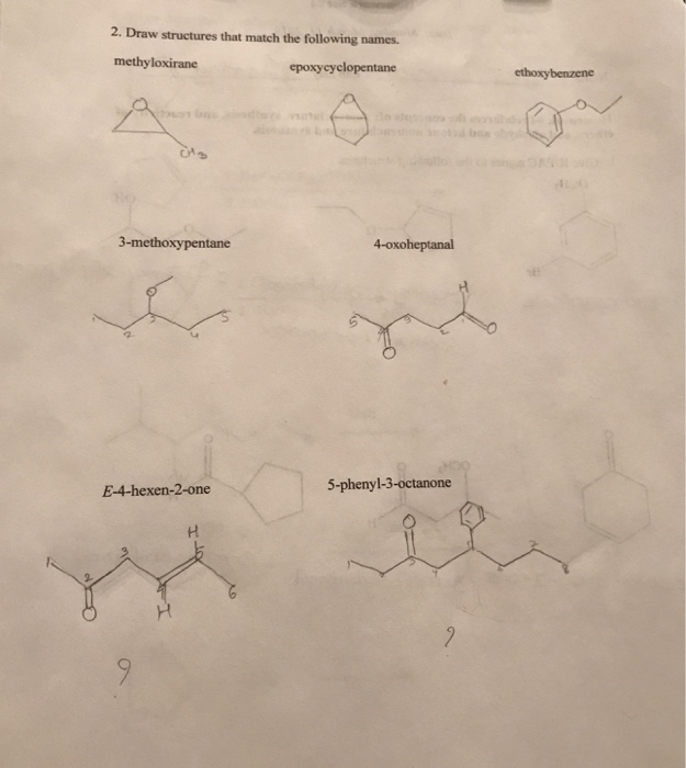 Solved 1. Give IUPAC names to the following structures. OCH3 | Chegg.com
