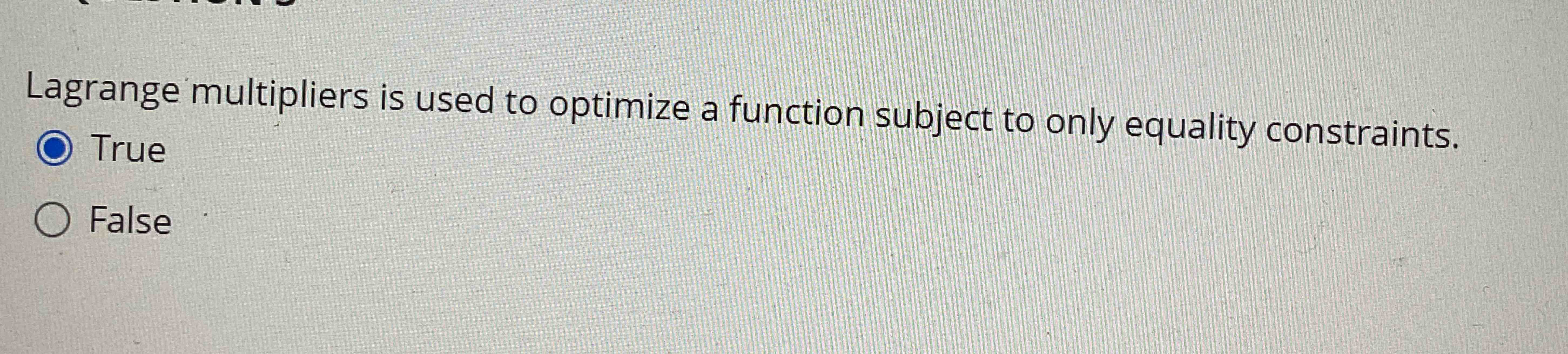 Solved Lagrange multipliers is used to optimize a function | Chegg.com