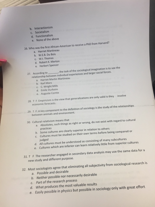 Solved Studying or understanding a social group on its own | Chegg.com