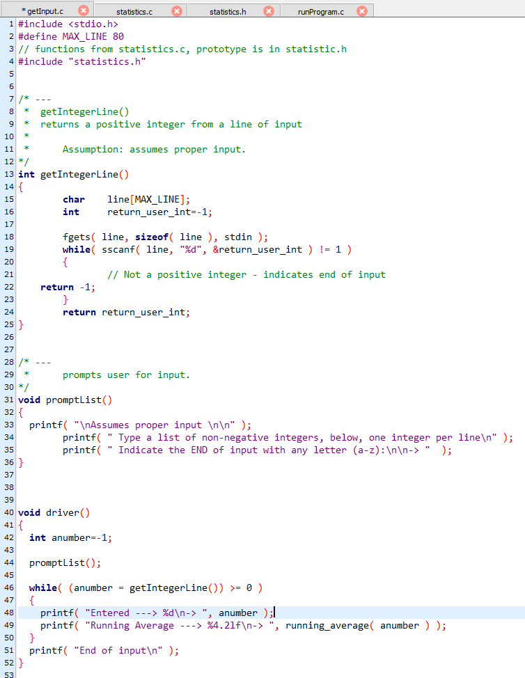 Solved Modify the output stream of the program runProgram | Chegg.com