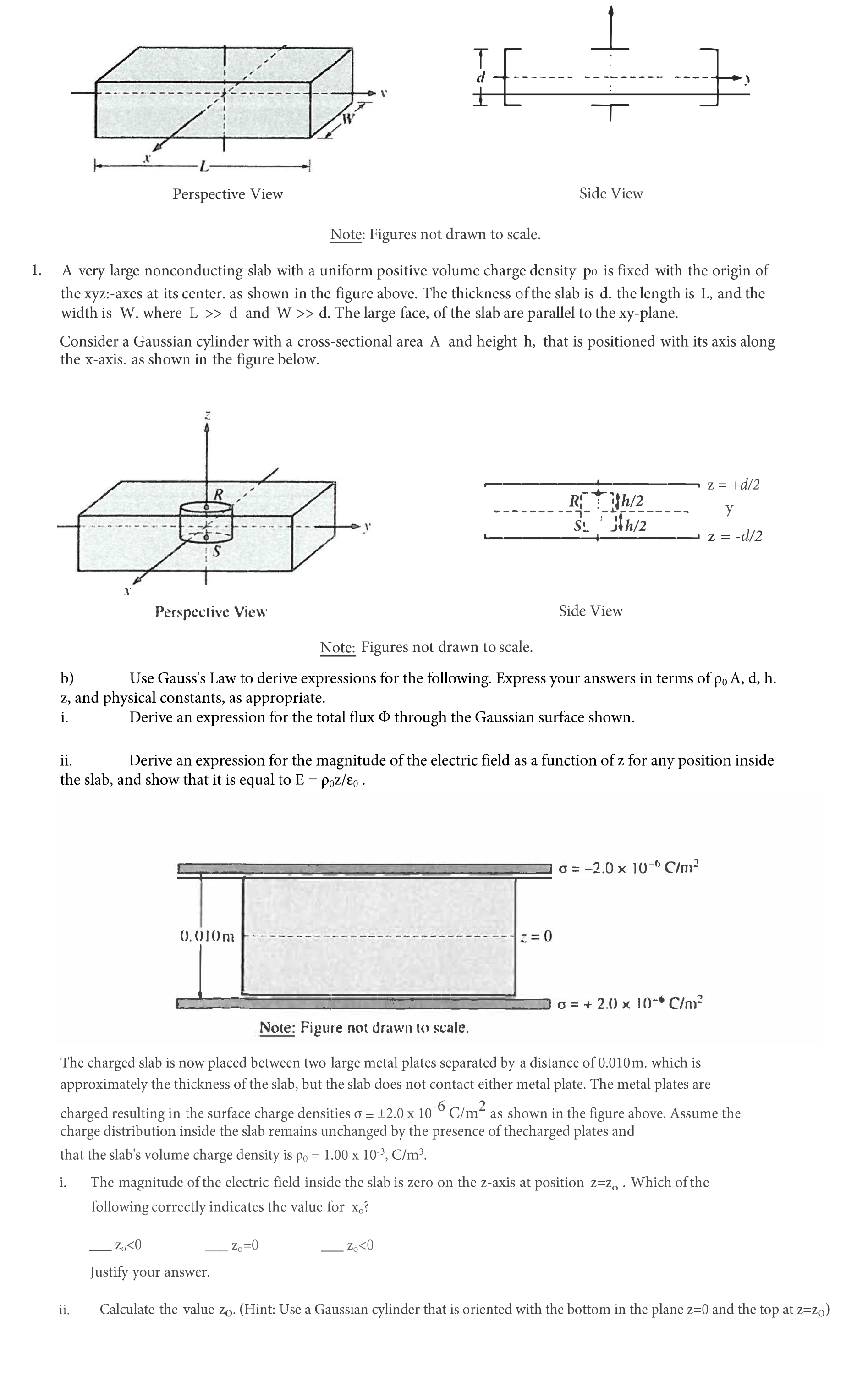 Solved Note: Figures not drawn to ﻿scale.A very large | Chegg.com