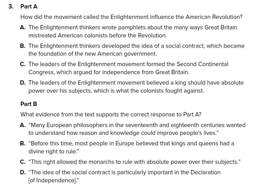 3. Part A How did the movement called the | Chegg.com