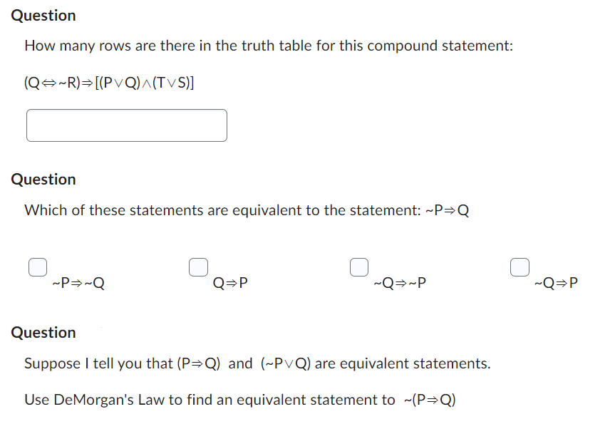 Solved Question How many rows are there in the truth table | Chegg.com