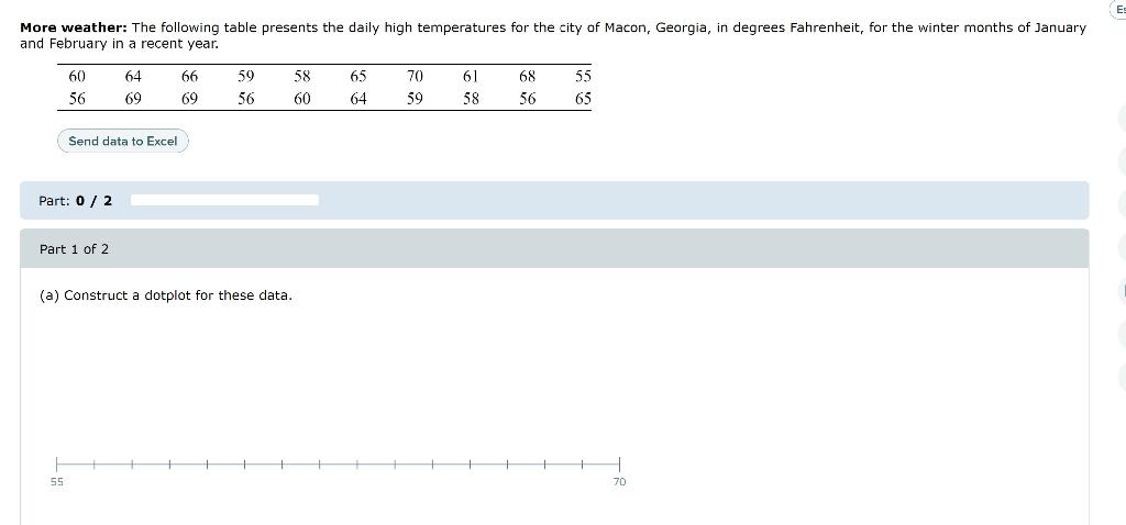 Solved (a) Construct a dotplot for these data. | Chegg.com Solved (a) Construct a dotplot for these data. | Chegg.com
