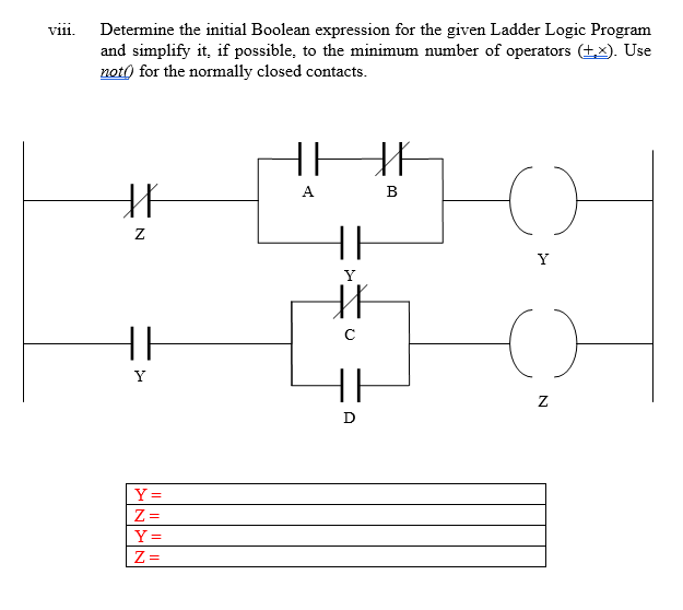 Solved riii. Determine the initial Boolean expression for | Chegg.com