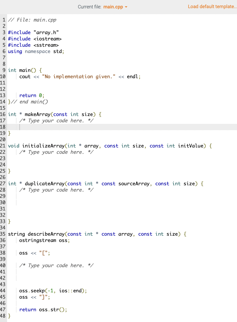 Solved In this assignment you are to use pointers to | Chegg.com