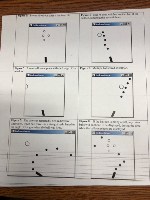 Solved "Balloon" Shooting Game This programming project | Chegg.com